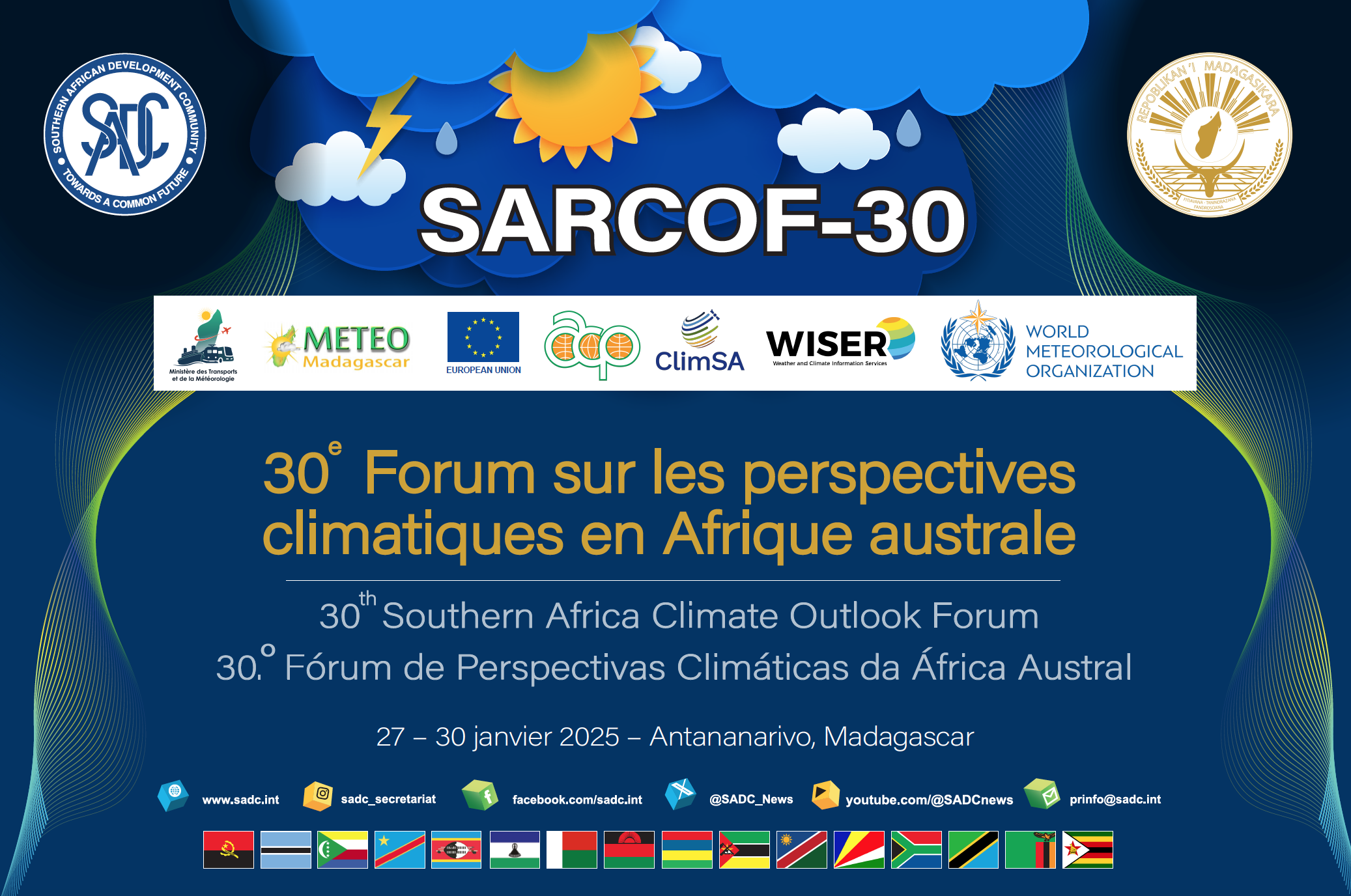 SADC to host the 30th Southern Africa Climate Outlook Forum in Madagascar | SADC